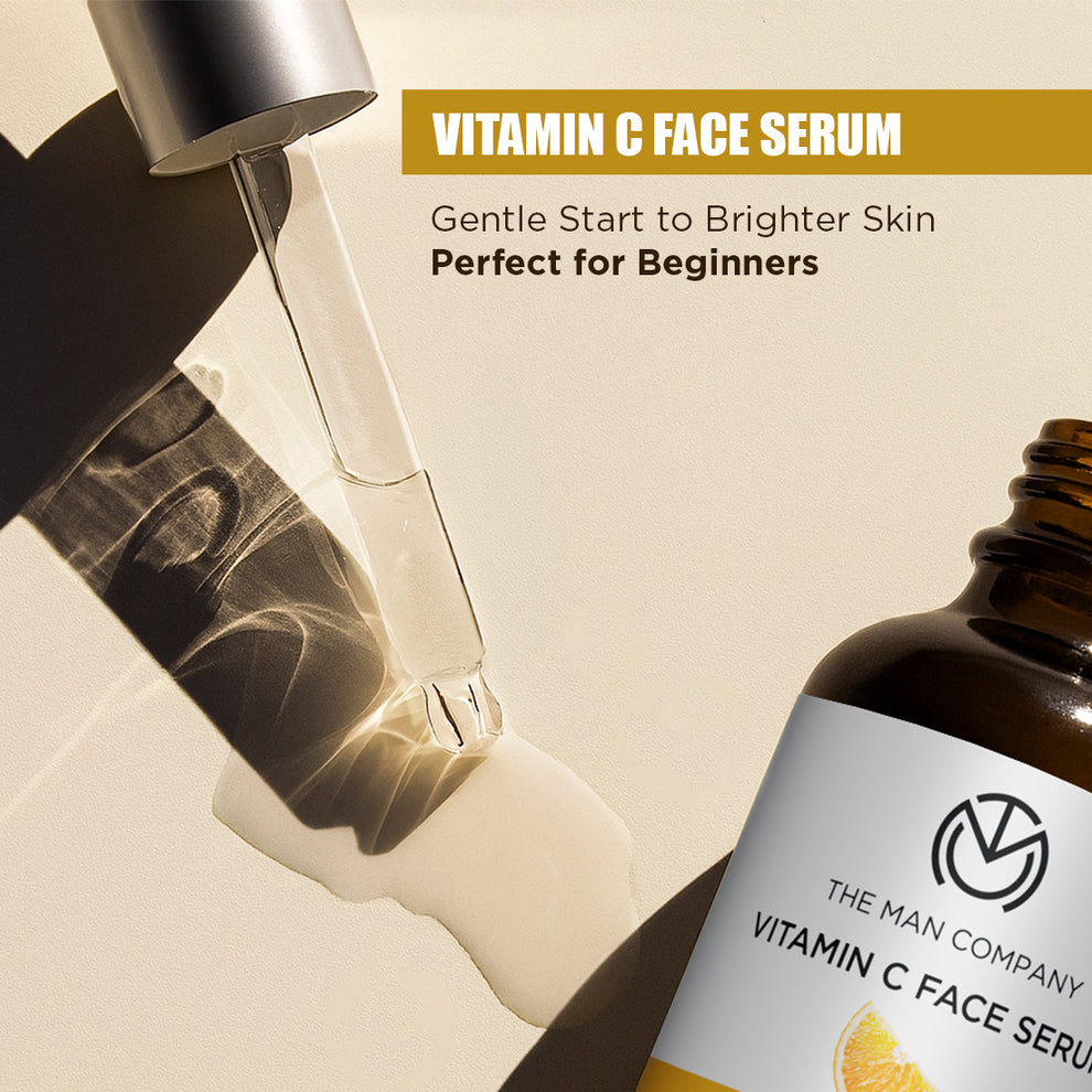 Face Serum with 40% Vitamin C and Hyaluronic Acid for Men – The Man Company