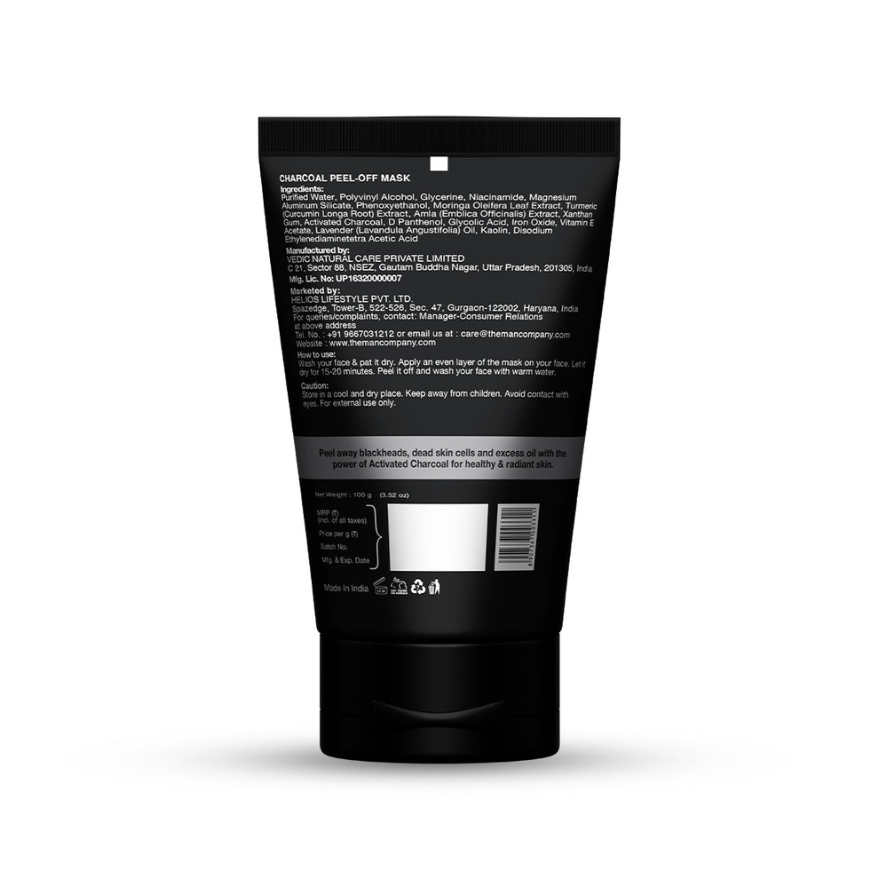 Buy Charcoal Peel Off Mask for Men - The Man Company