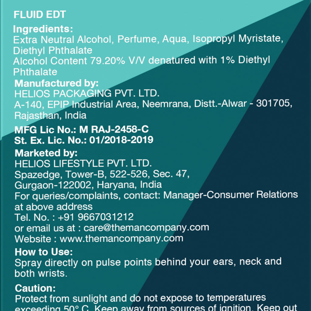 Eau De Toilette | Fluid Perfume For Men | The Man Company