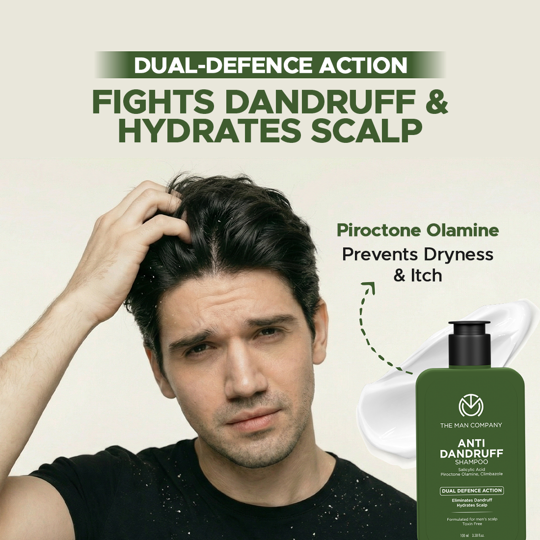 The Man Company Anti-Dandruff Shampoo | AHA & BHA Scalp Care