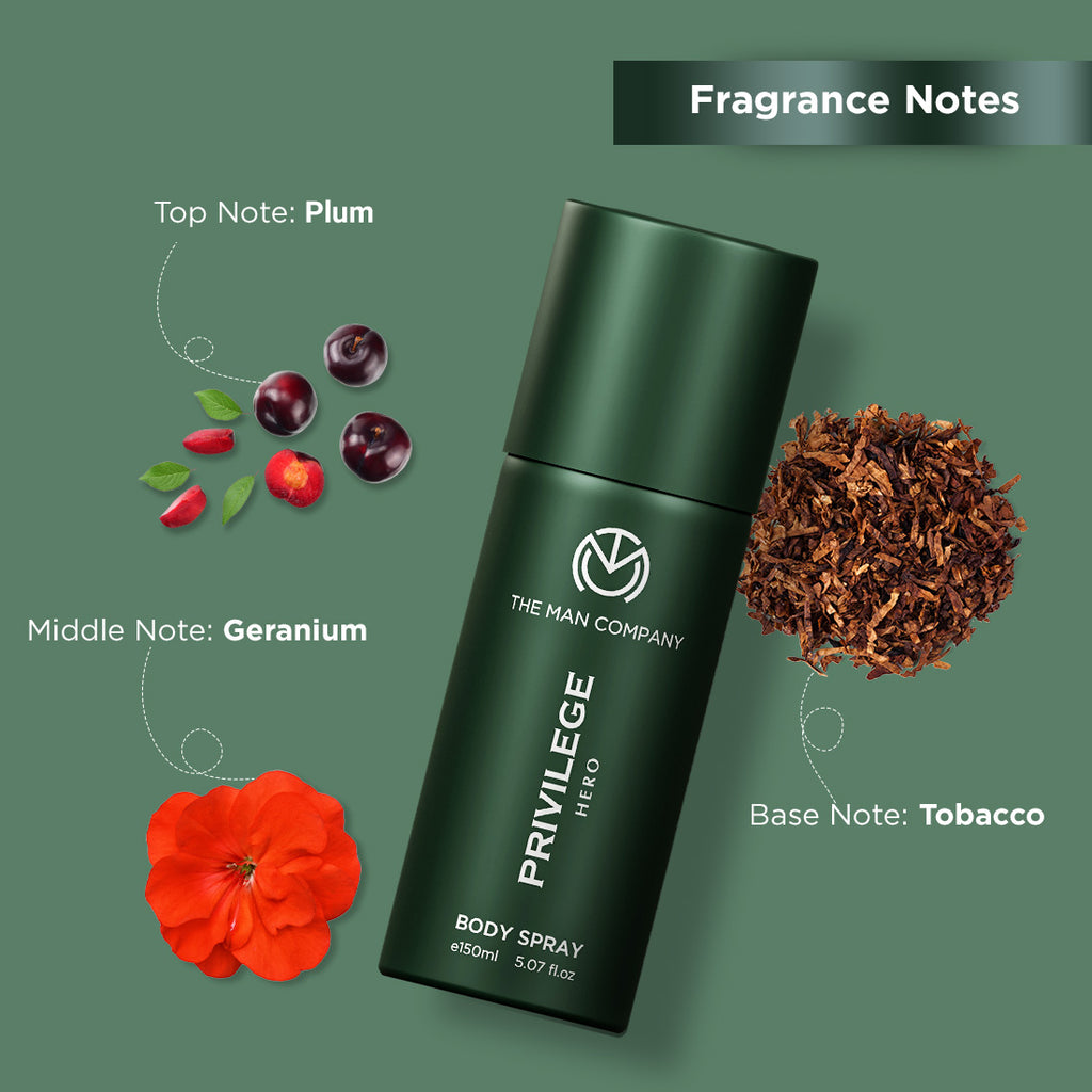 Body Spray | Privilege Hero | The Man Company