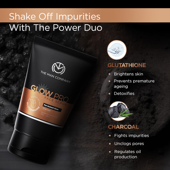 Buy Glow Pro Face Scrub for Salon like Cleanse | The Man Company