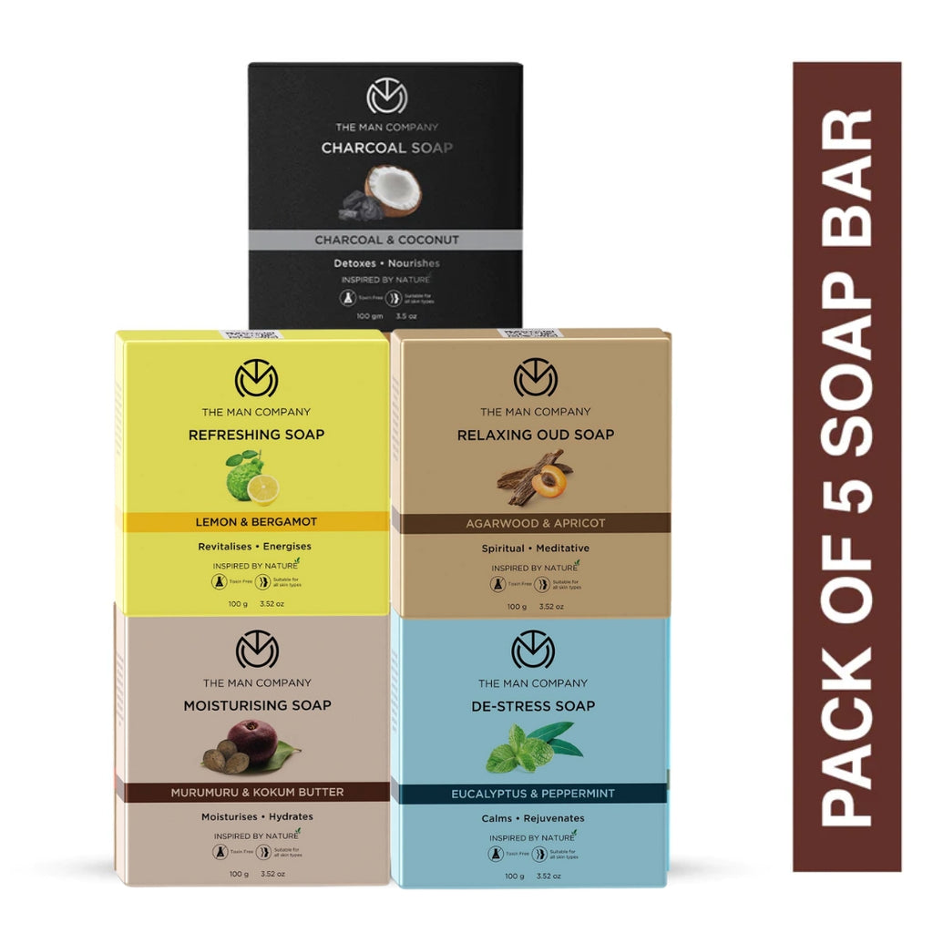 Soap Era - Pack of 5 Soap Bar – The Man Company