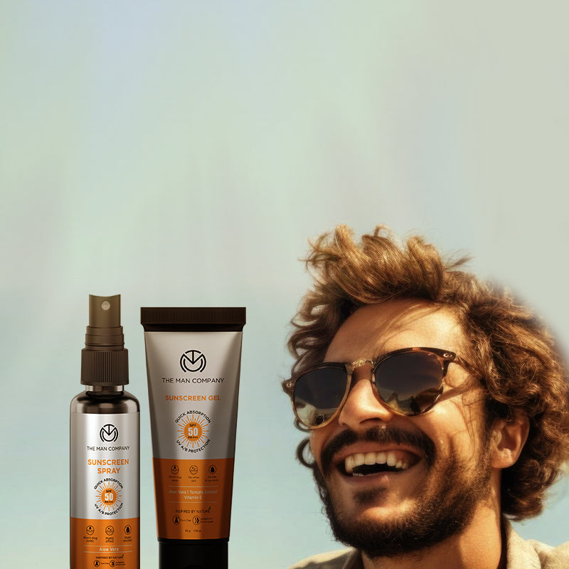 Best Sunscreen Gel and Sunscreen Mist for Men - The Man Company