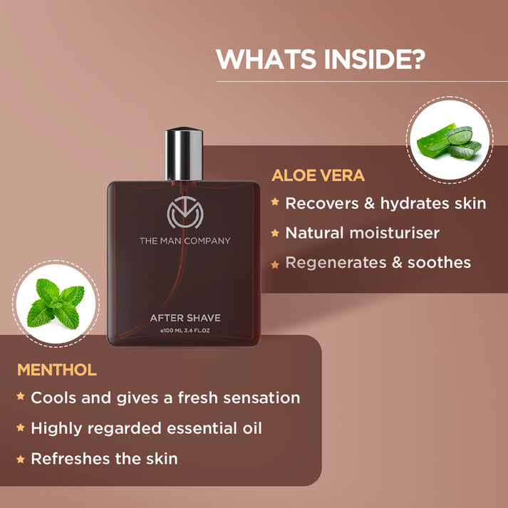 After Shave Spray | Aloe Vera & Menthol | The Man Company