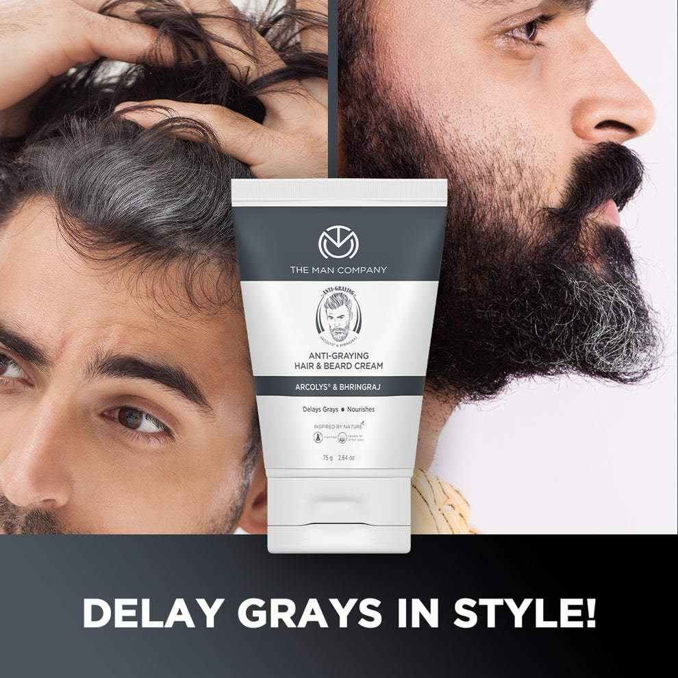 The Man Company | Best Anti-Greying Hair & Beard Cream for Men