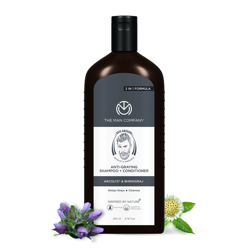 The Man Company | Best Grey Shampoo for Men - Anti-Greying Shampoo ...