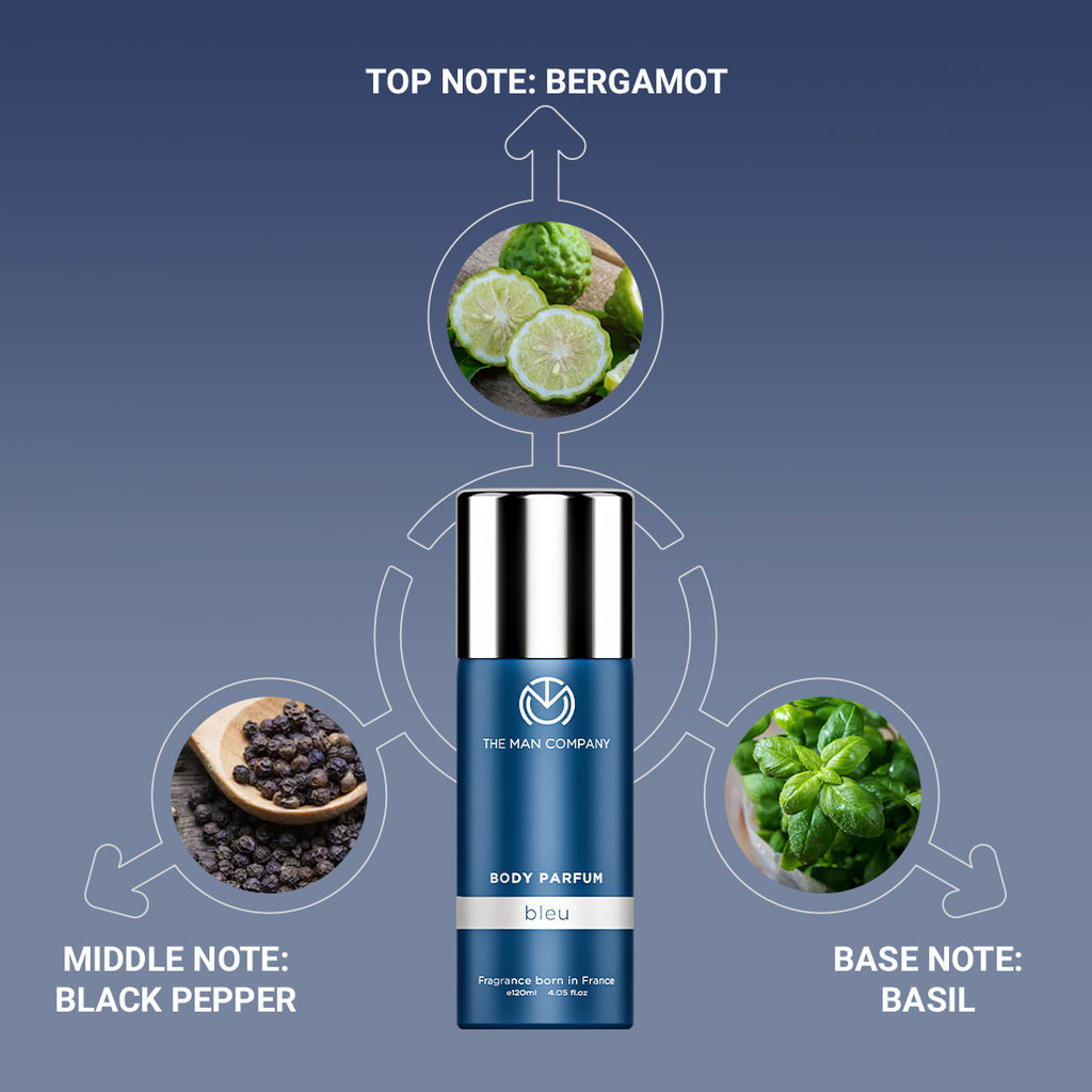 Bleu Body Perfume For Men | Body Spray | The Man Company