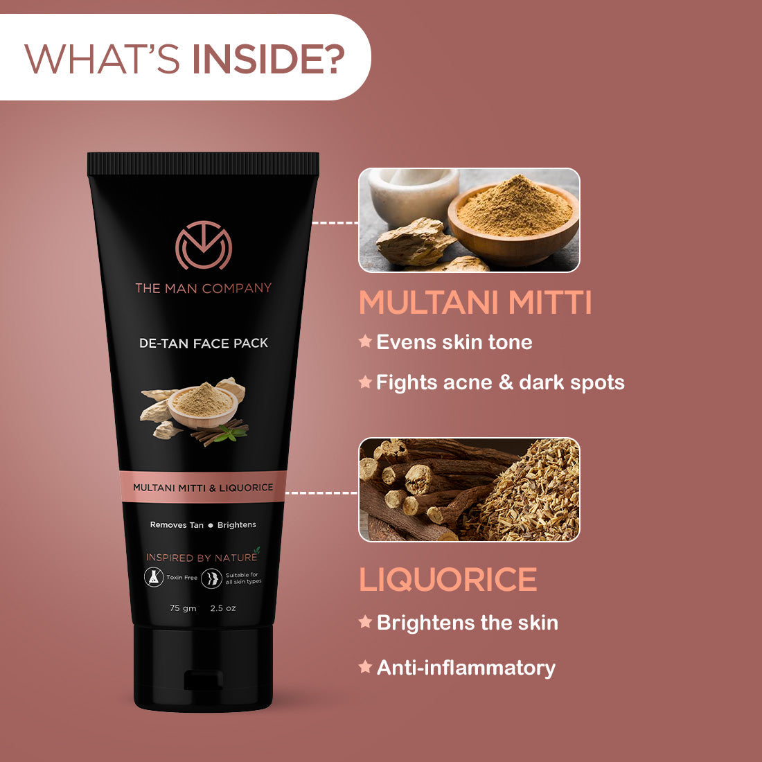 Face Mask for Men | Buy Face Pack Online | The Man Company