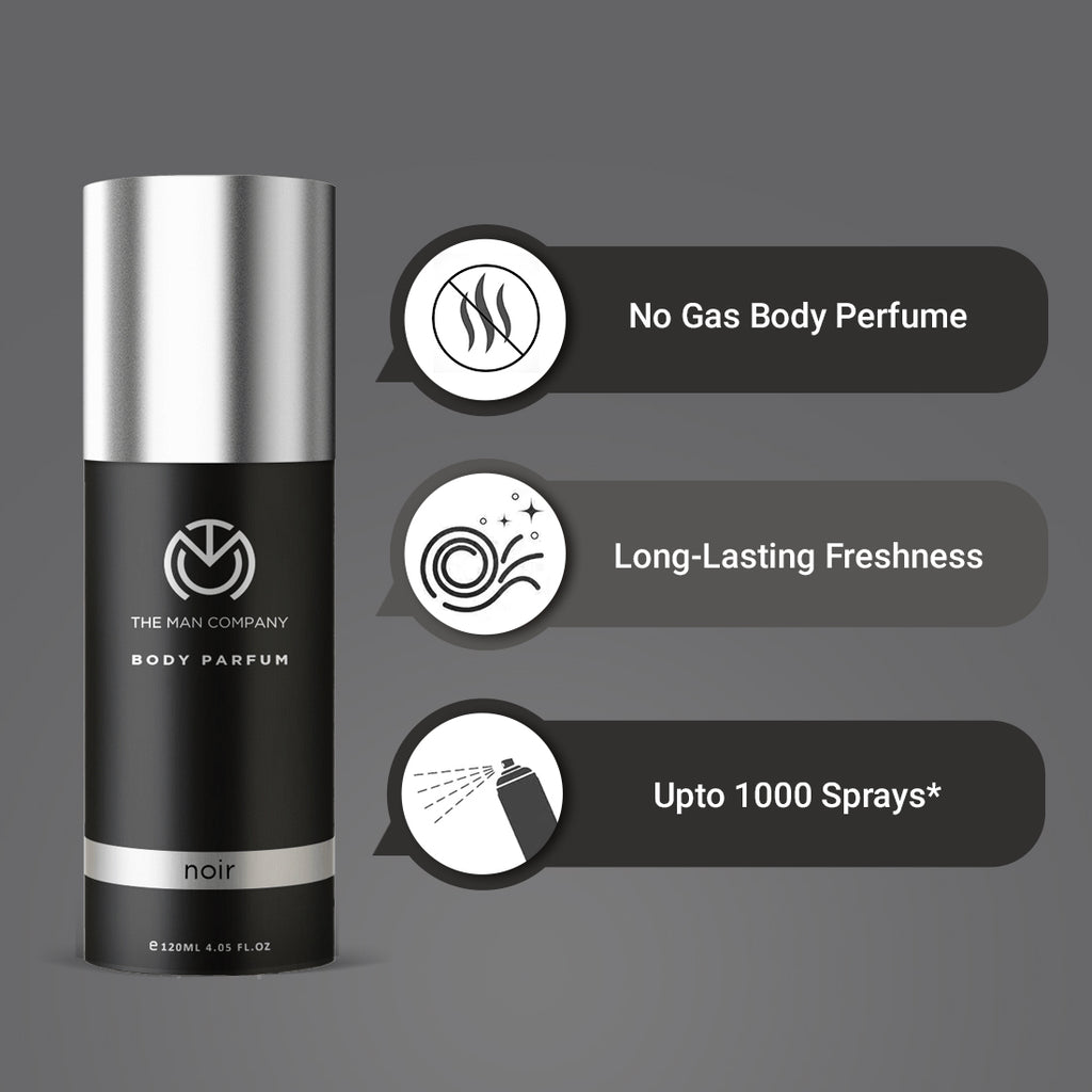 Noir Body Perfume For Men | Body Spray | The Man Company